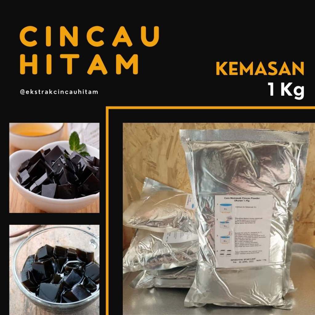 Jual Janggelan Cincau Hitam Murni dan Berkualitas Tinggi Malang Kemasan ...