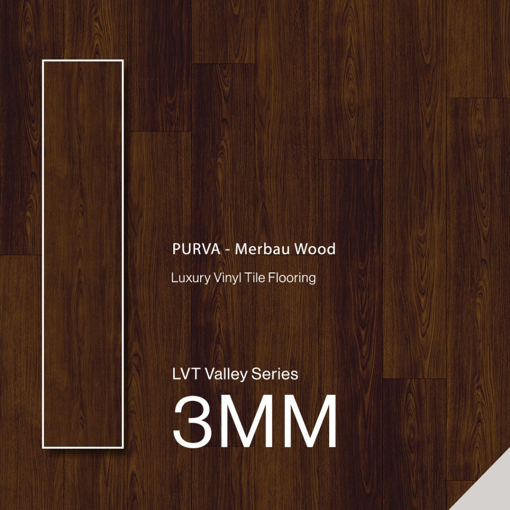 Jual Purva LVT 3 MM Valley Series - Merbau Wood (LVT Flooring) | Shopee ...