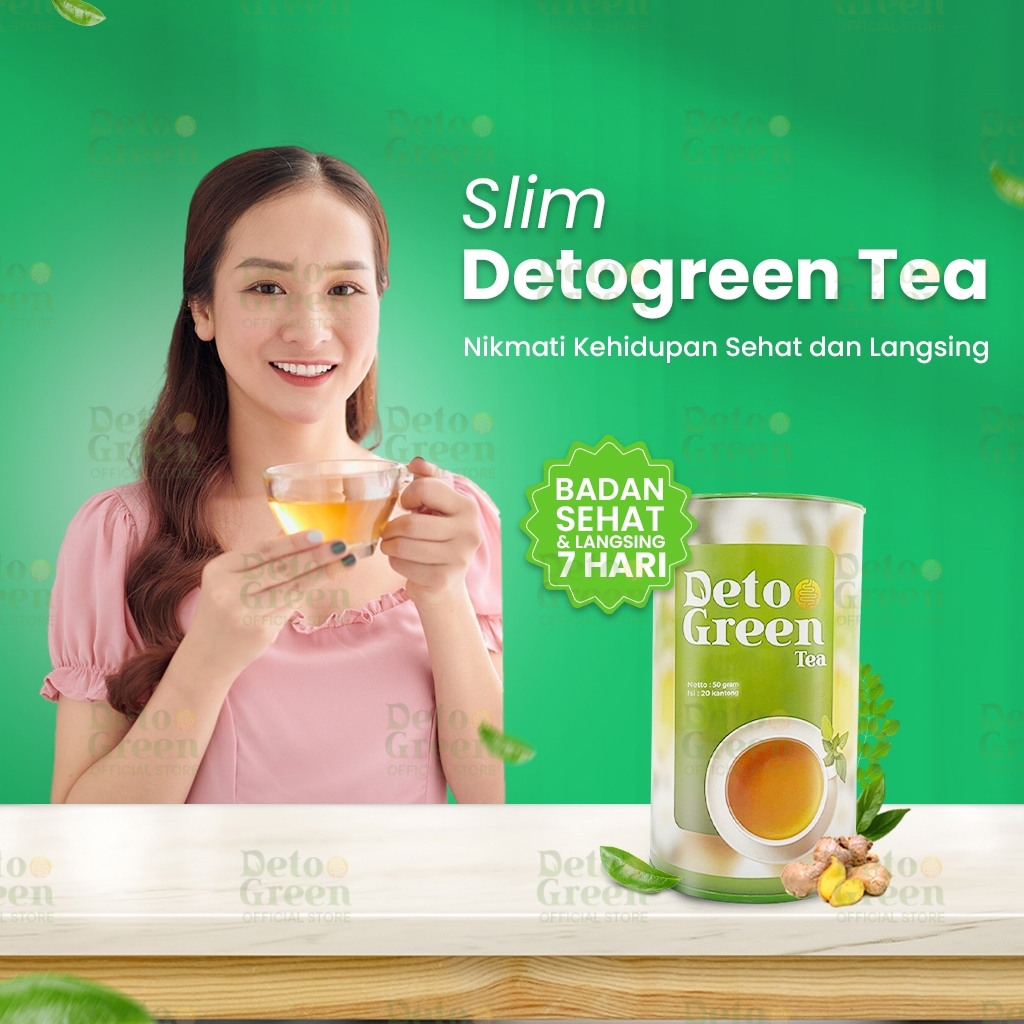 Jual DETOGREEN Teh Herbal Alami Diet Pembakar Lemak dan Detoks Sistem ...