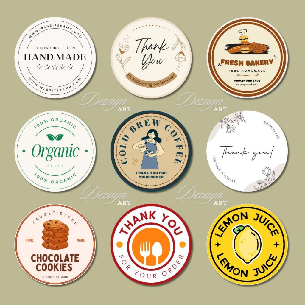 Jual STICKER LABEL / Stiker Custom / Sticker logo / Sticker Produk ...