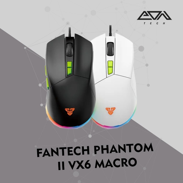 Jual Mouse Gaming Fantech VX6 Phantom II (400-7200dpi / RGB) | Shopee Indonesia