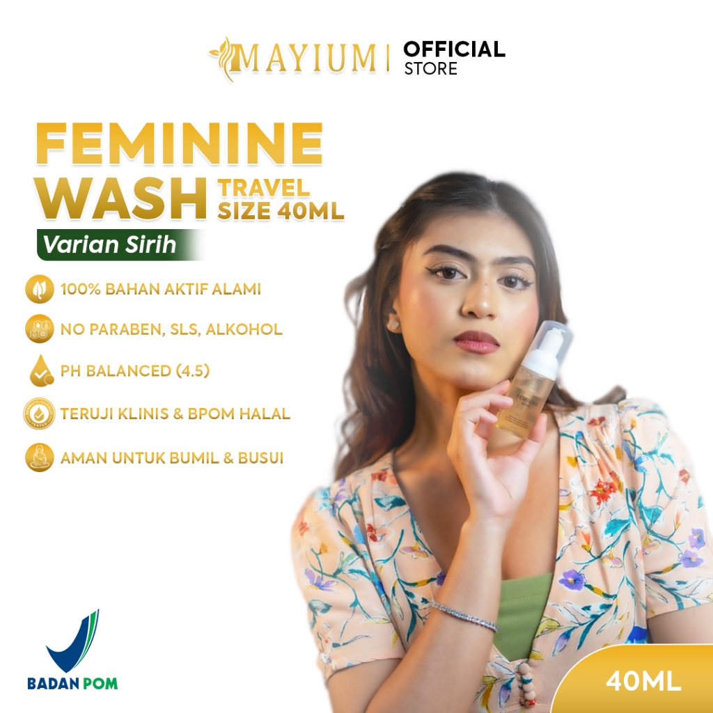 Jual MAYIUM Feminine Wash Foam Based Formula pH-Balanced 4.5 (40ml ...