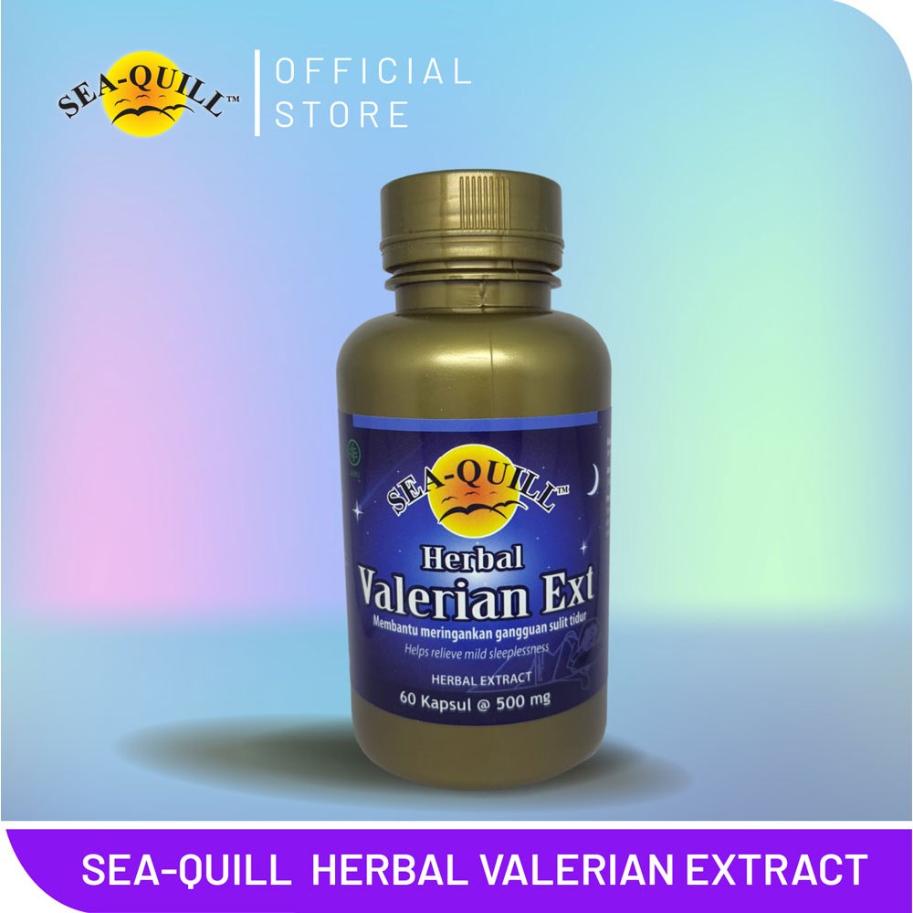 Jual Sea Quill HERBAL VALERIAN EXT 500 Mg 60 Kapsul Mengatasi gangguan ...