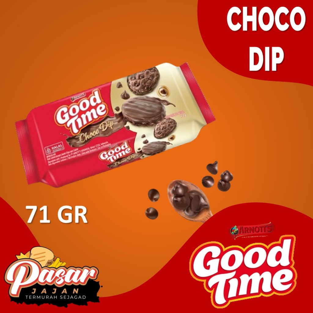 Jual Good Time Choco Dip 71Gr Kukis Lapis Coklat Nikmat | Shopee Indonesia