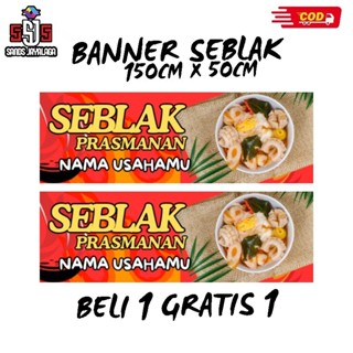 Jual BANNER SEBLAK PRASMANAN BANNER CUSTOM BELI 1 GRATIS 1 BANNER ...