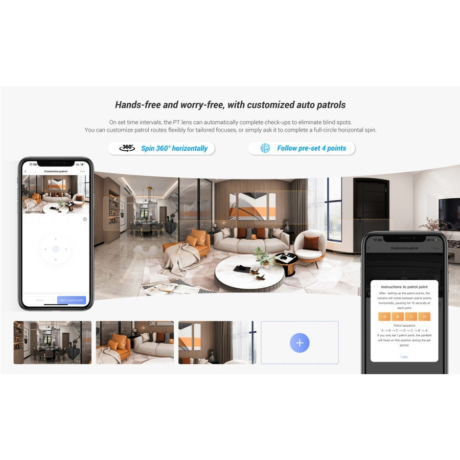 Jual CCTV Ezviz H7C Dual-Lens 2K+ & 2K+ Smart Home Wifi Pan Tilt IP ...