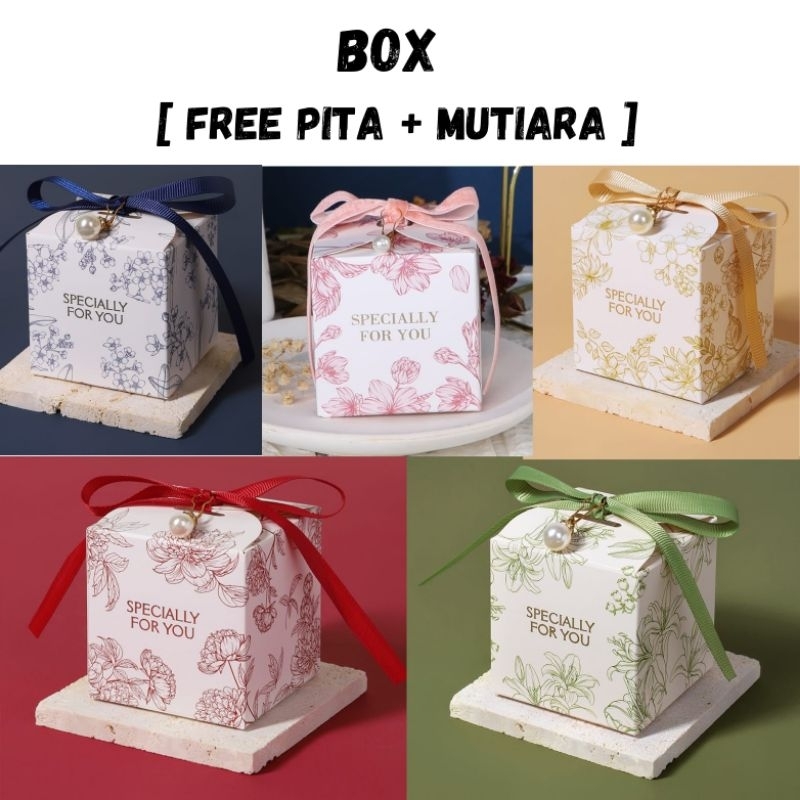 Jual HAPPY BOX + MUTIARA SOUVENIR TEMPAT KADO WEDDING ULANG TAHUN | Shopee Indonesia