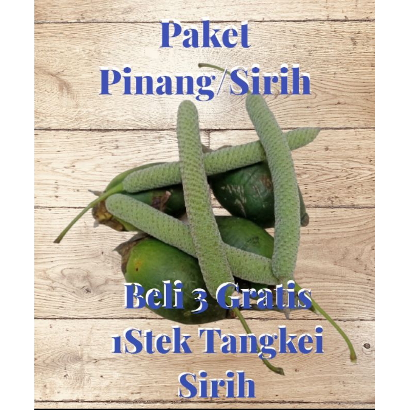 Jual Paket Pinang 4Buah/Sirih 4Buah { Beli 3 Paket Bonus 1Stek Tangkei ...