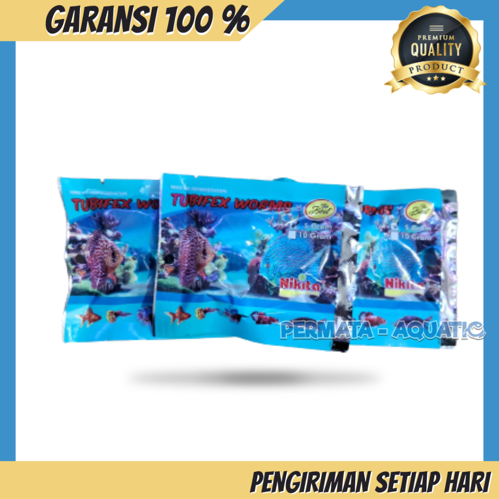 Jual Cacing Sutra Kering Tubifex Worm Pakan Makanan Ikan Cupang Kura ...