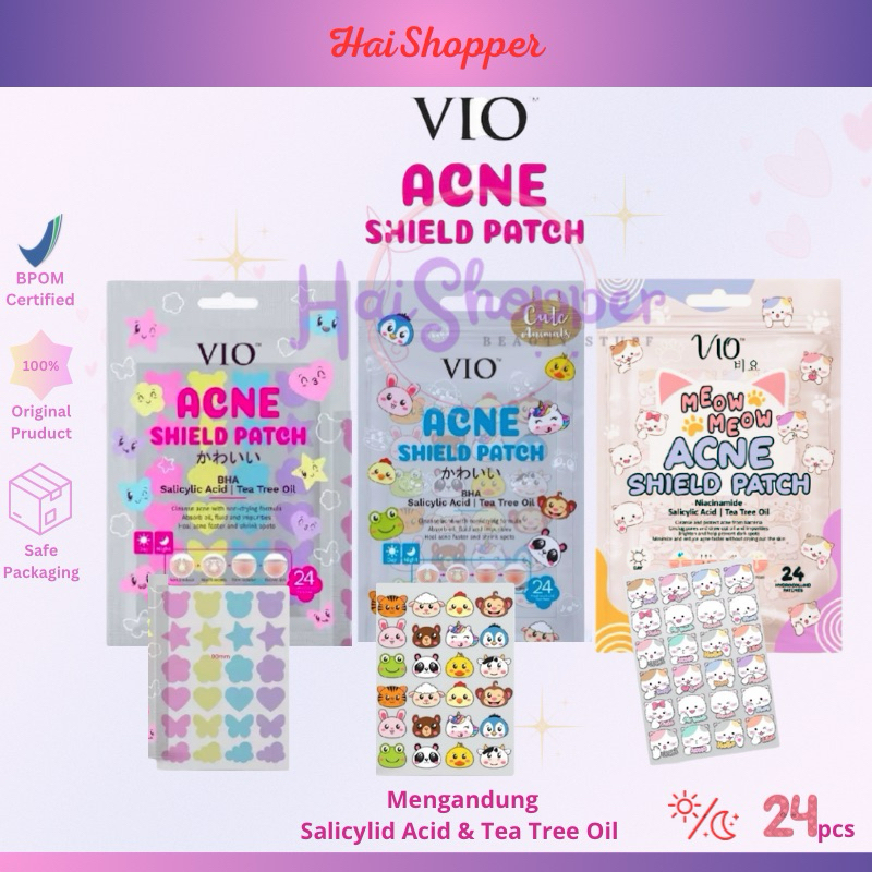 Jual VIO Acne Shield Patch - 24 Patch | Sticker Jerawat | Acne Patch ...