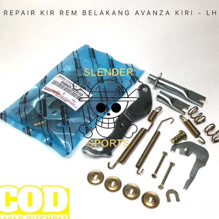 Jual Terlaku REPAIR KIT REM BELAKANG AVANZA BRAKE LEVER KIT SETELAN REM ...