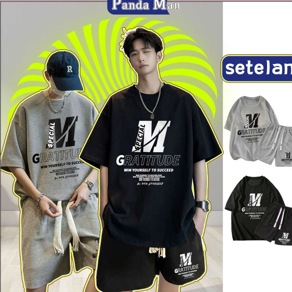 Jual KODE O69L BAJU SET PRIA POLOS BAJU SETELAN PRIA HITAMABU OUTFIT ...