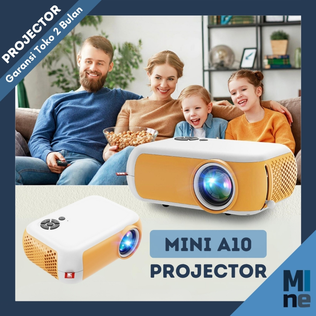 Jual Mini Projector A10 LCD Full HD 1080P Portable Proyektor with ...