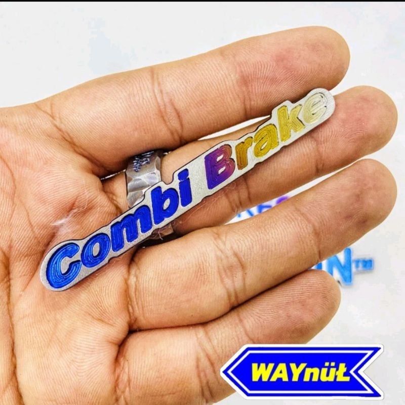 Jual emblem Combi Brake titanium | Shopee Indonesia