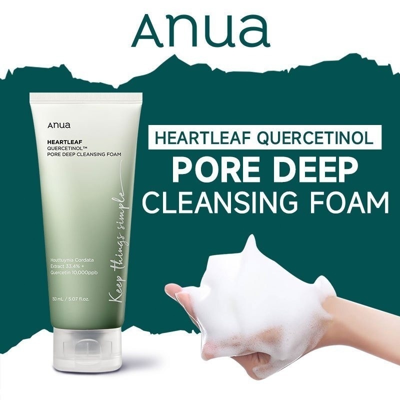 Jual Anua Heartleaf Quercetinol Pore Deep Cleansing Foam/150ml | Shopee ...