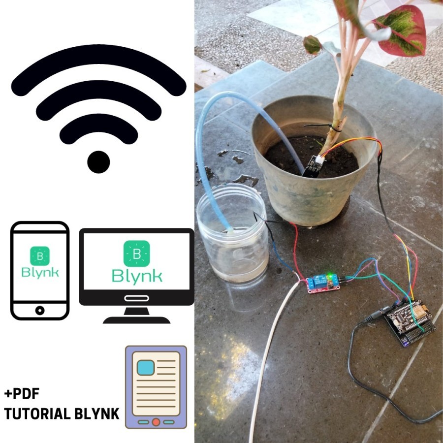 Jual Kit IoT Smart Garden Blynk ESP8266 - Proyek Penyiram Tanaman ... Jual Kit IoT Smart Garden Blynk ESP8266 - Proyek Penyiram Tanaman ...