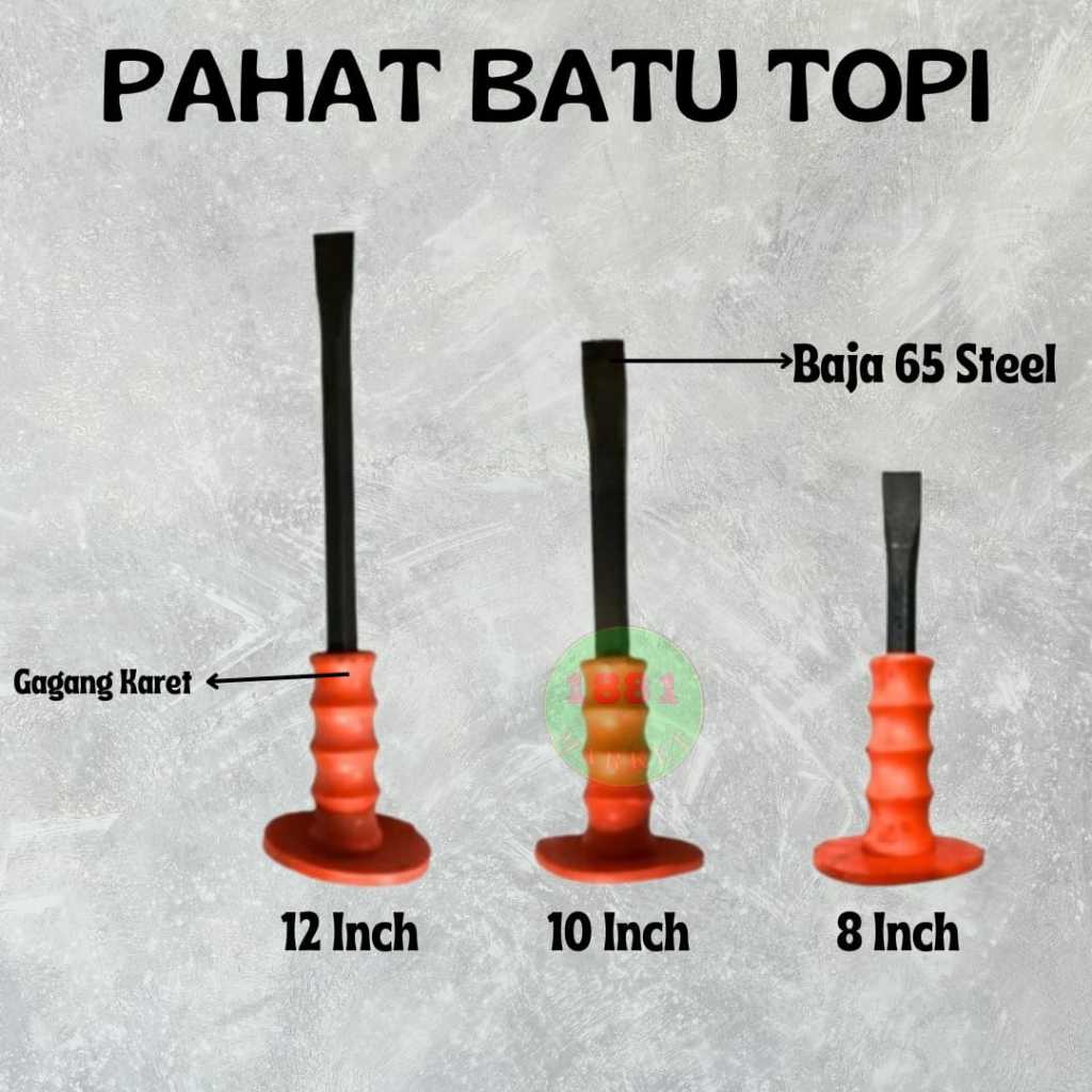 Jual PAHAT BATU TOPI KODAI 8 INCH 10 INCH 12 INCH / PAHAT BATU LANCIP ...