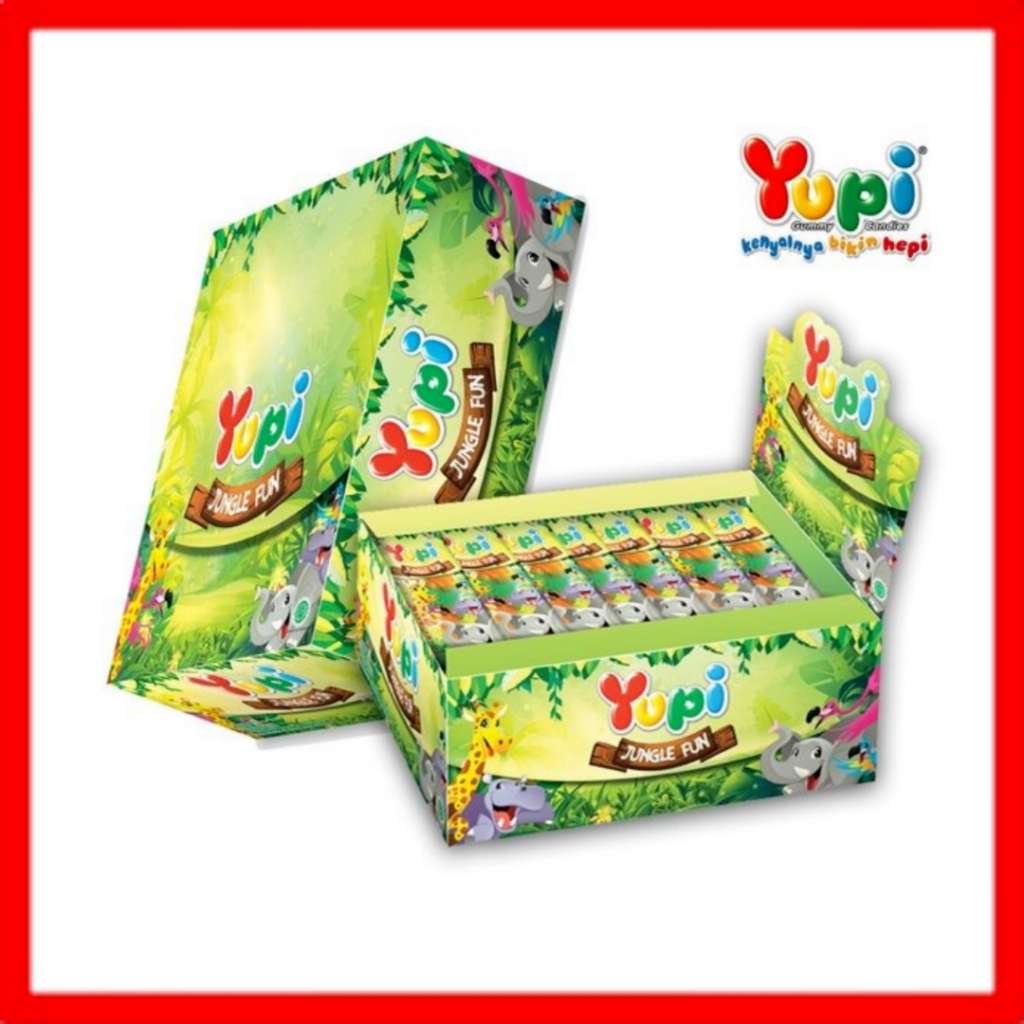 Jual PERMEN YUPI JUGLE FUN BOX ISI 24 PCS | Shopee Indonesia