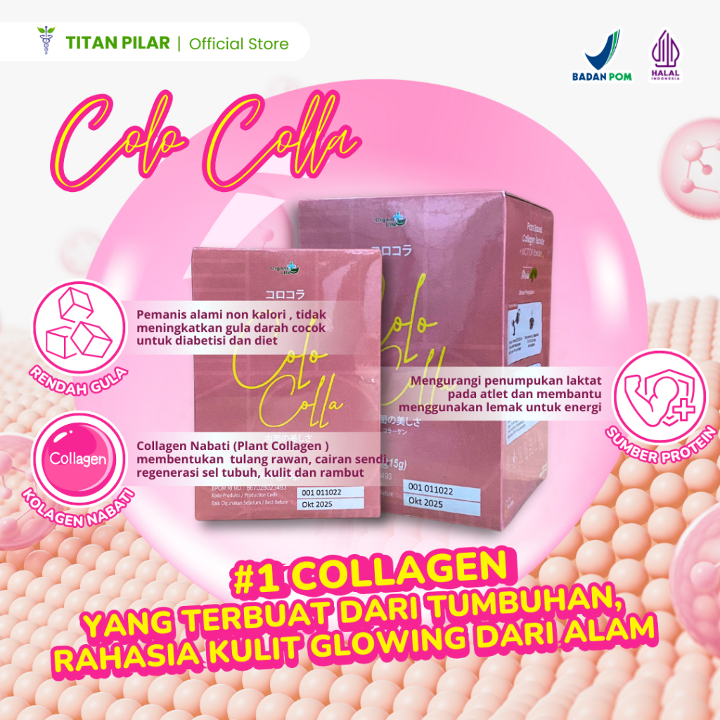 Jual collagen drink meremajakan kulit colo colla Original Titan Pilar ...
