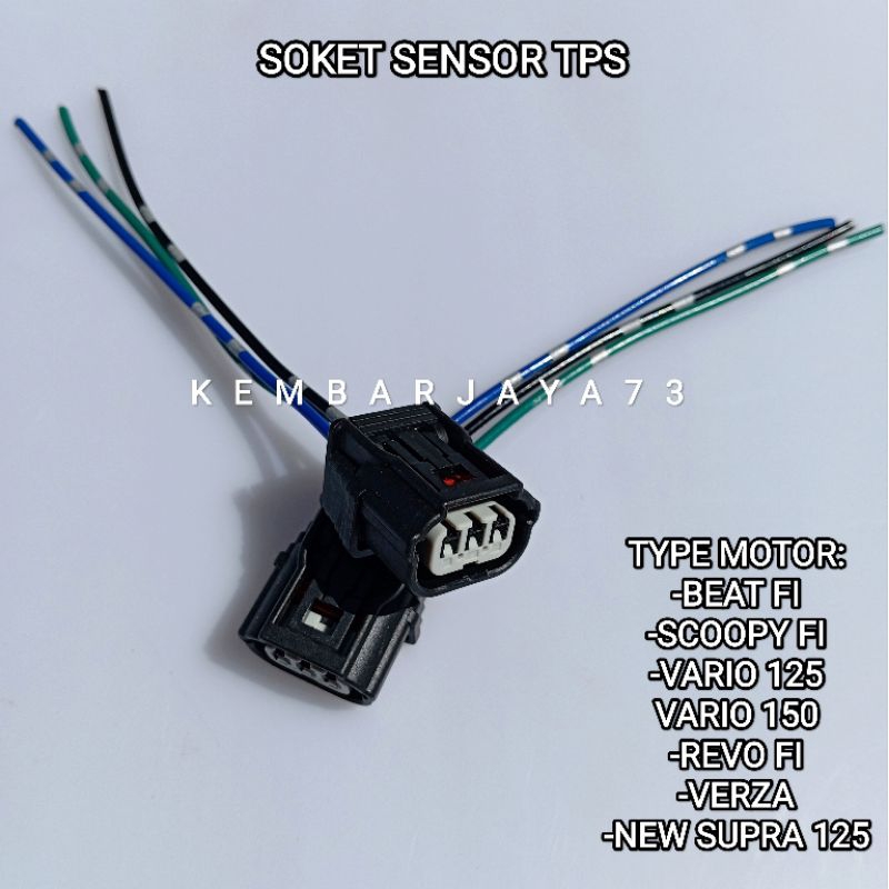 Jual SOKET SENSOR TPS HONDA BEAT SCOOPY GENIO VARIO PCX ADV SUPRA VERZA ...