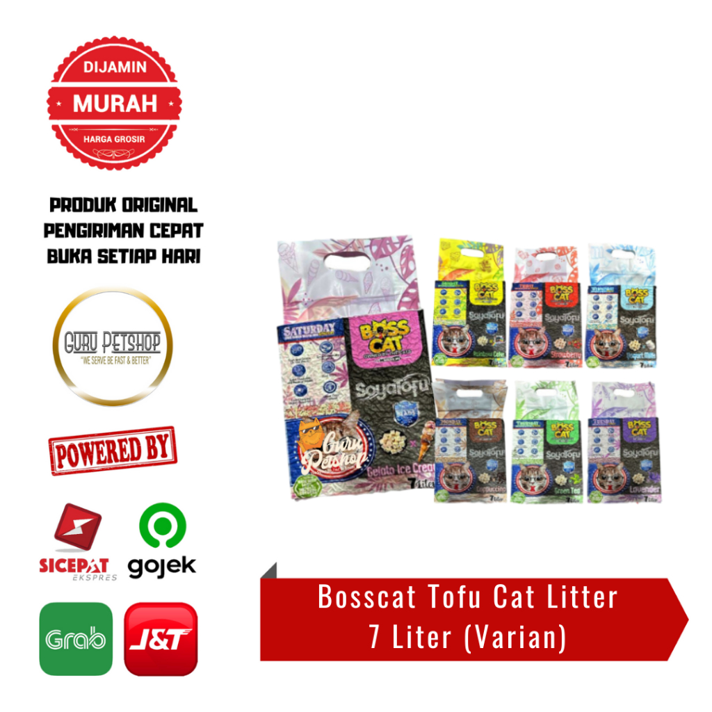 Jual Bosscat Tofu Cat Litter 7 Liter Pasir Kucing Tofu Boss Cat ...
