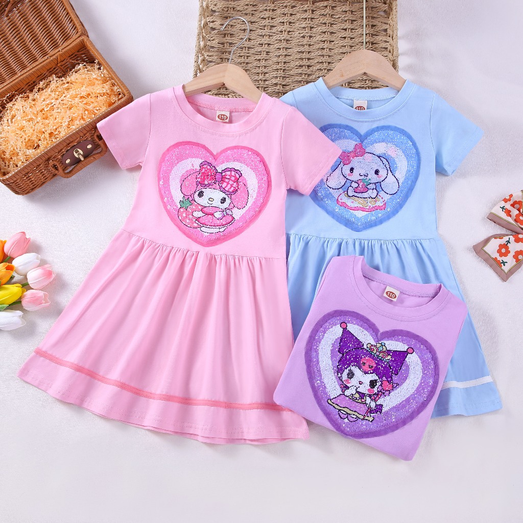 Jual 2-8 Yrs Gaun Putri Cinta Payet Anak Perempuan Gaun Ulang Tahun ...