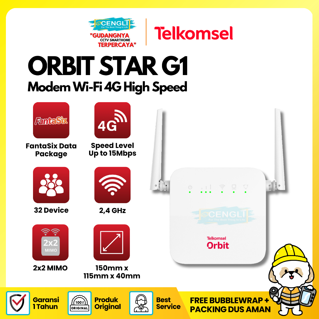 Jual Modem Telkomsel Orbit Star G1 Modem Wifi 4G High Speed | Shopee ...