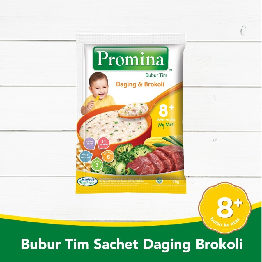 Jual PROMINA Bubur Tim Bayi MPASI Fortifikasi 8+ Sachet 20g - Daging ...