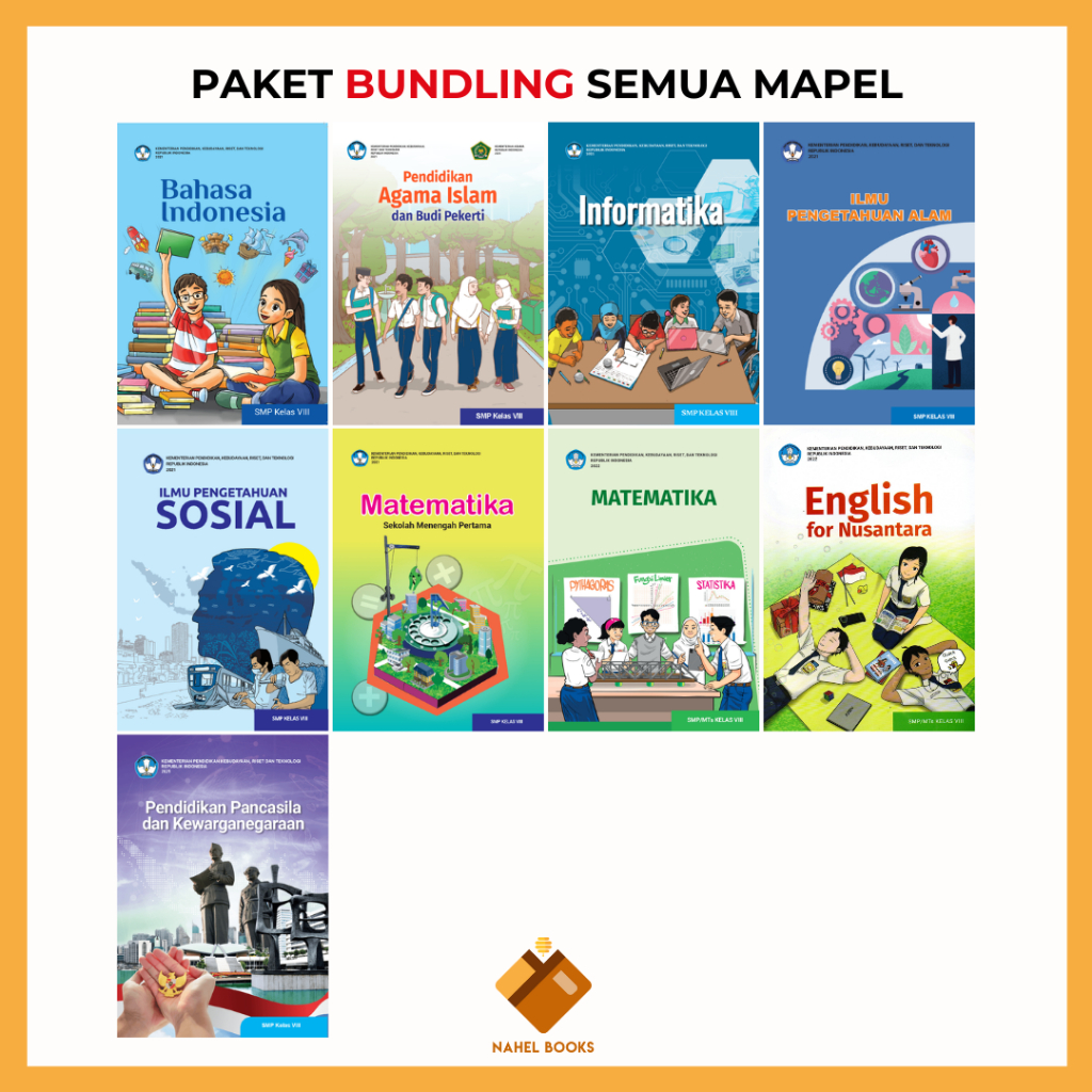 Jual (PER PAKET / BUNDLING) BUKU KURIKULUM MERDEKA SMP KELAS 8 ...