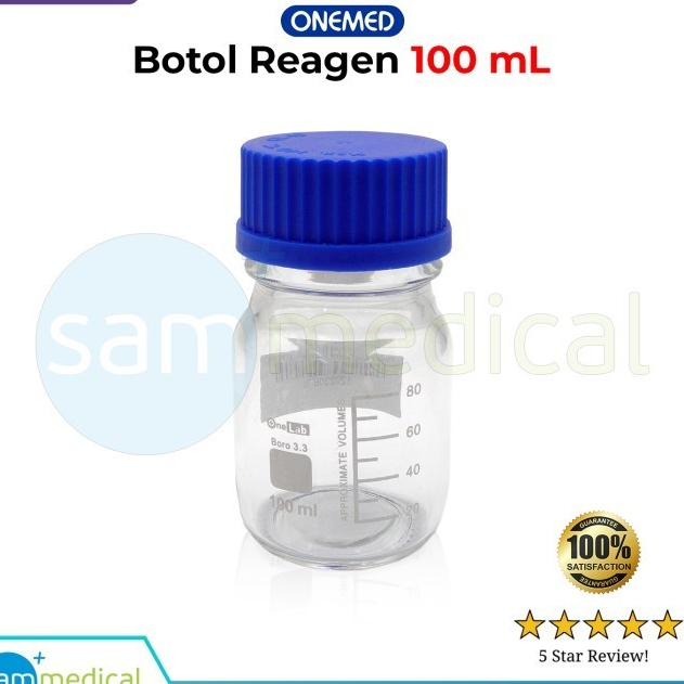 Jual One Med Botol Reagen 100 ML / Botol Sampel / Laboratory Bottle / Reagent Bottle / Botol ...