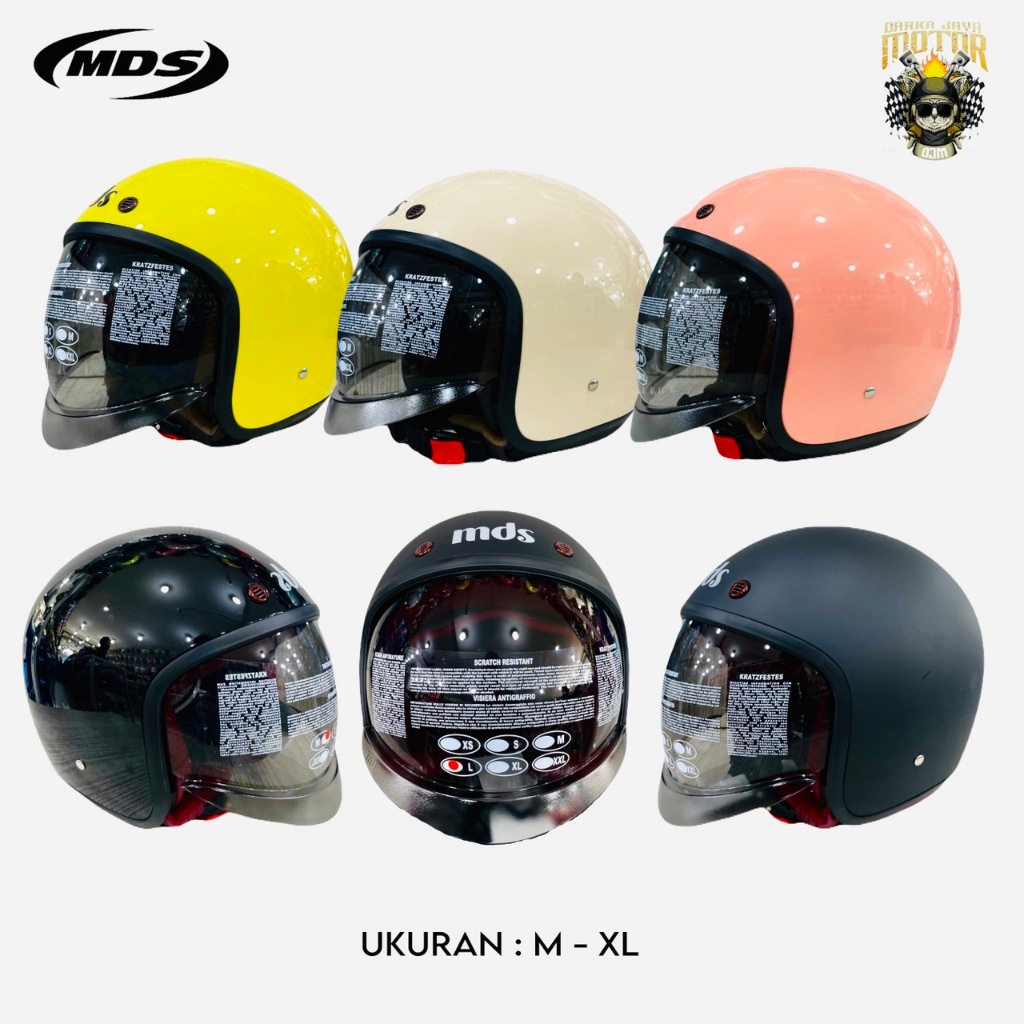 Jual HELM MDS MAGNUM || MDS RETRO || MDS BOGO | Shopee Indonesia
