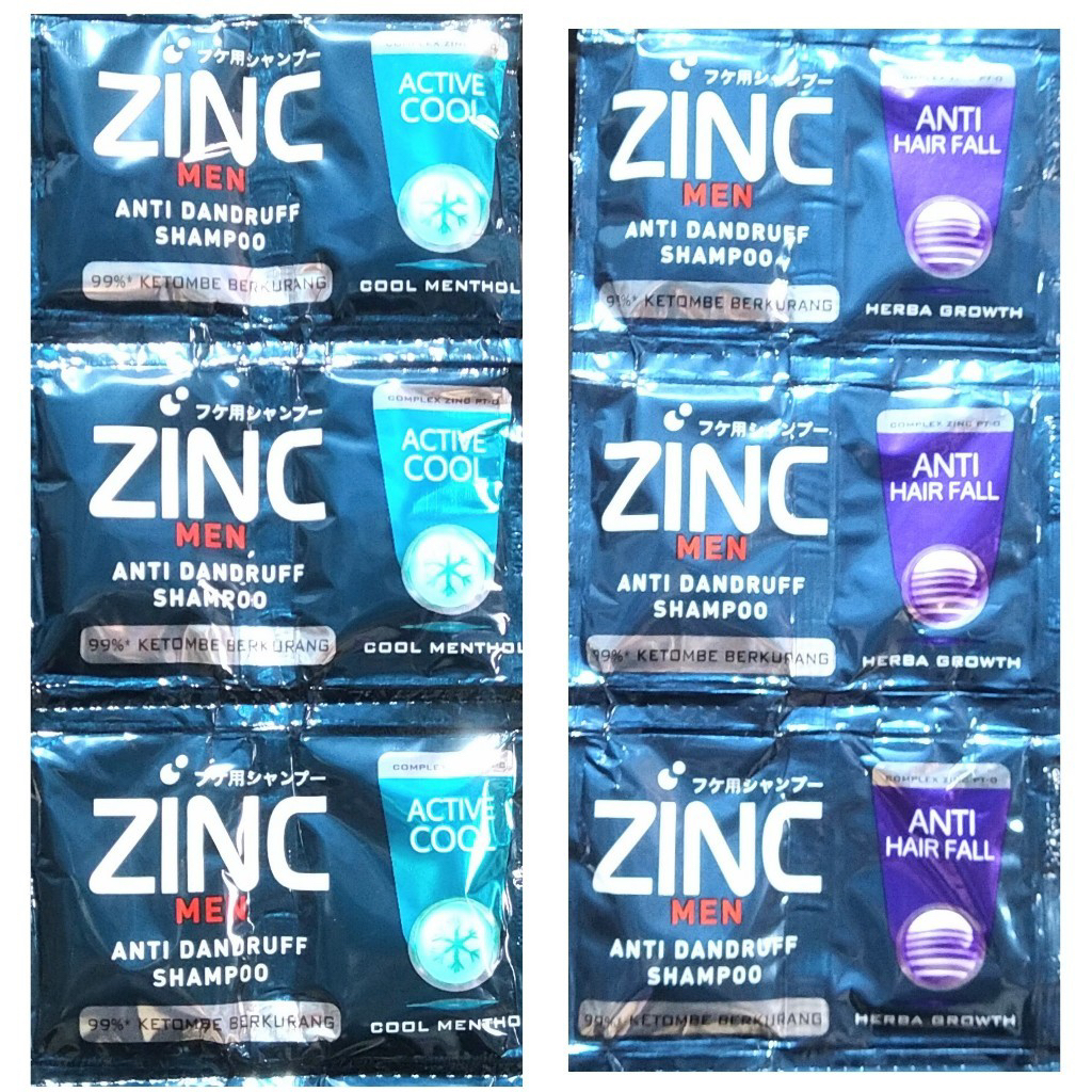 Jual Zinc Men Shampoo - Sachet 12x 10ml | Shopee Indonesia