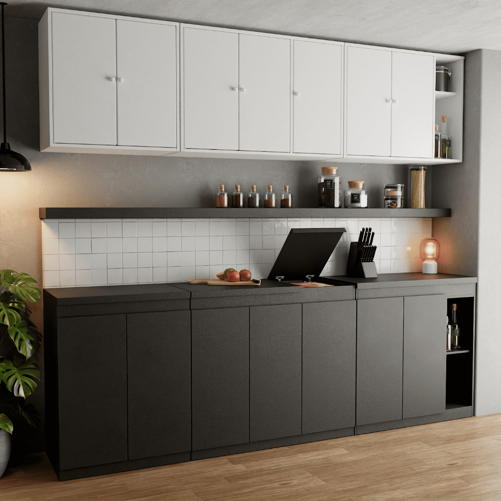Jual Kitchen Set Atas 3 Pintu Kitchen Set Minimalis rak Dapur serbaguna ...