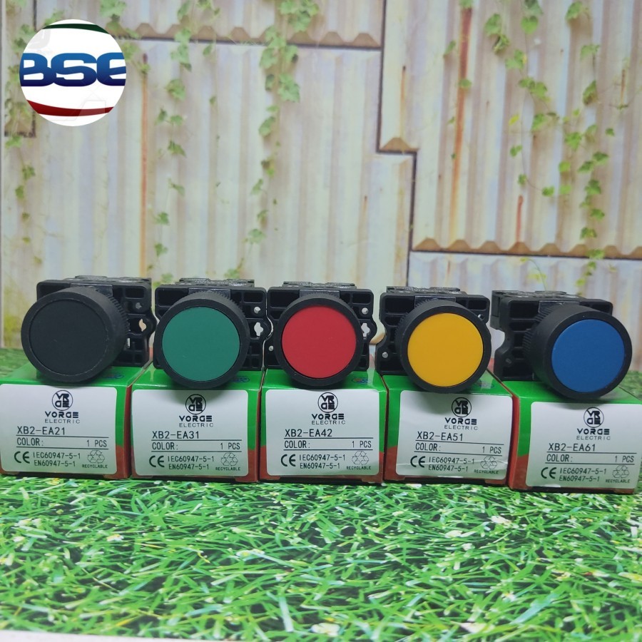 Jual VORGE XB2-EA31 Push Button Plastic Green Hijau 1NO 22 bukan LARKIN ...