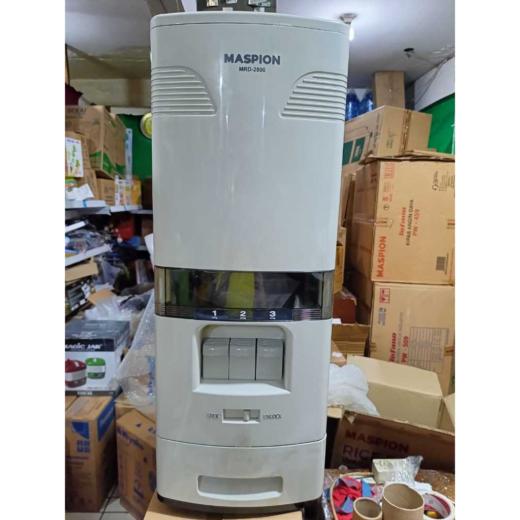 Jual Maspion Rice Box Tempat Penyimpanan Beras 28 KG RD-2800 RD2800 RD ...