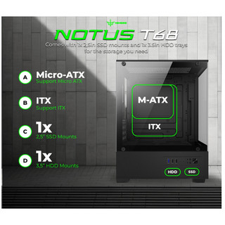 Jual CASING PC Case ITX M-ATX NYK Nemesis NOTUS T68 | Shopee Indonesia