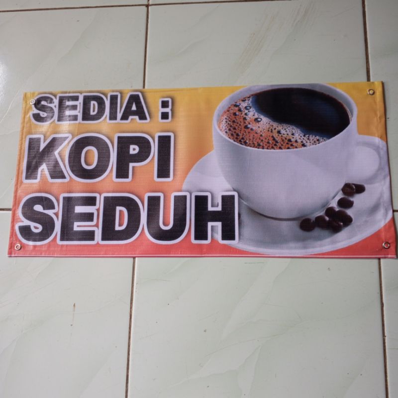 Jual Spanduk Sedia Kopi Seduh Untuk Warung dan Kios Anda | Shopee Indonesia