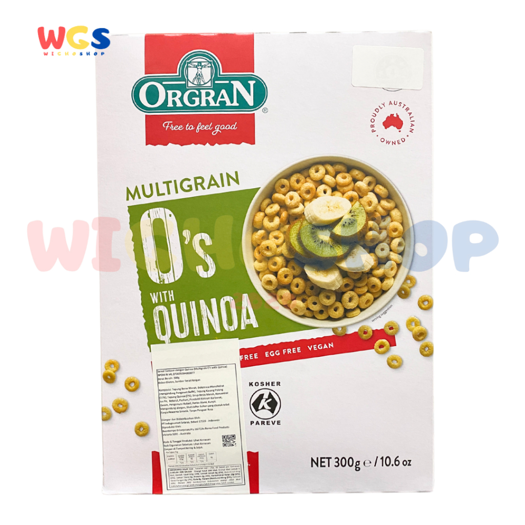 Jual ORGRAN Multigrain 0s With Quinoa Gluten Free Vegan 300g | Shopee ...