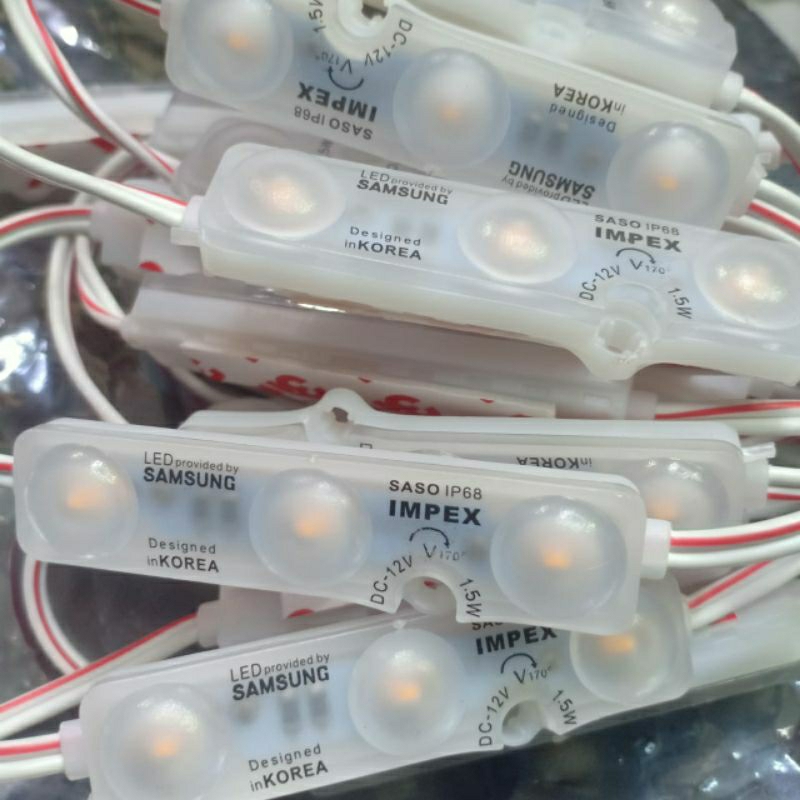 Jual led module Samsung IMPEX cahaya warm white 1.5W DC12V | Shopee ...