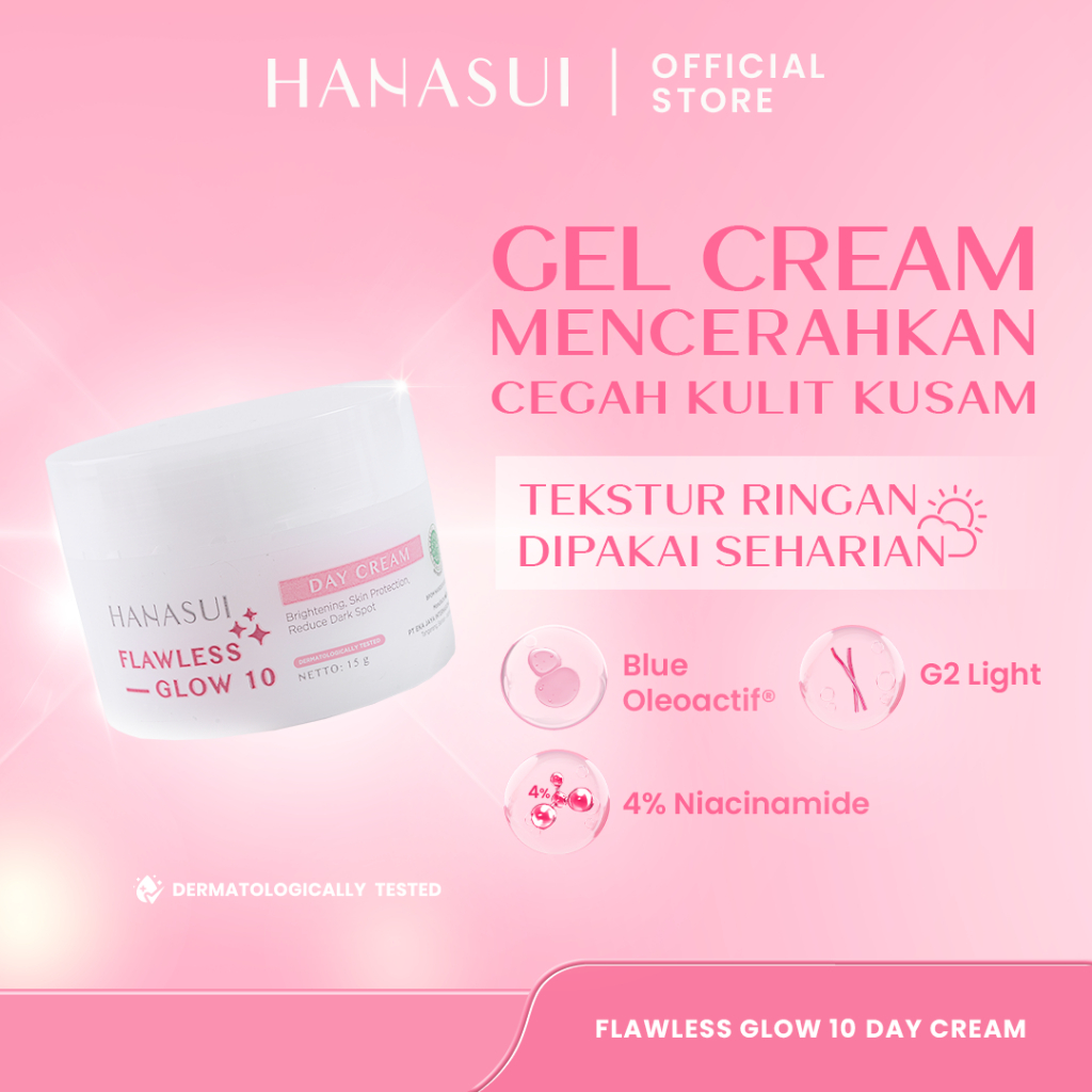 Jual Hanasui Flawless Glow 10 Day Cream | Shopee Indonesia