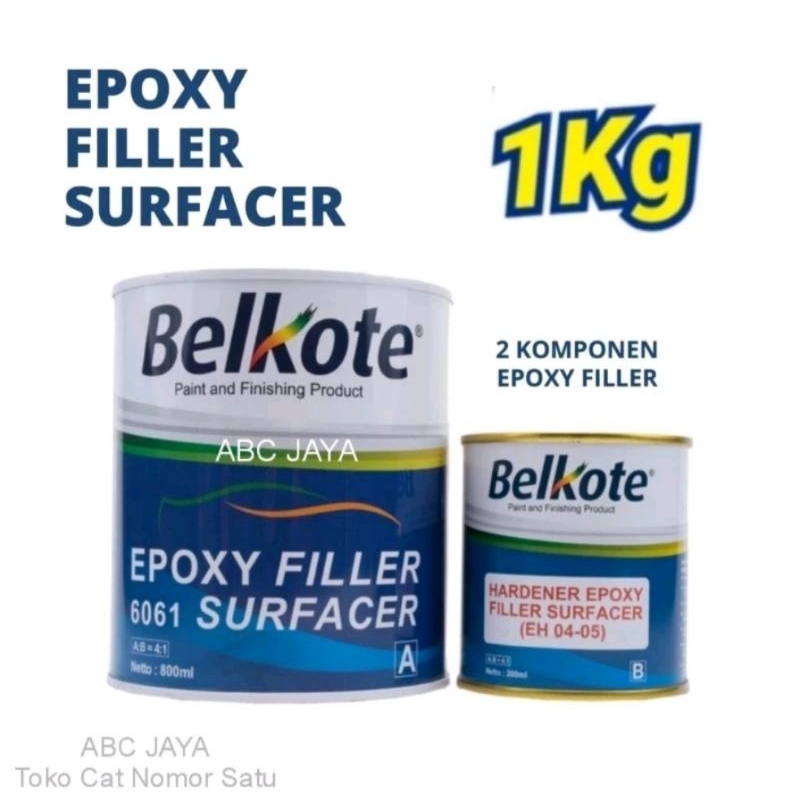 Jual Cat Belkote Epoxy Filler Surfacer Grey 1kg Epoxy Belkot Primer ...