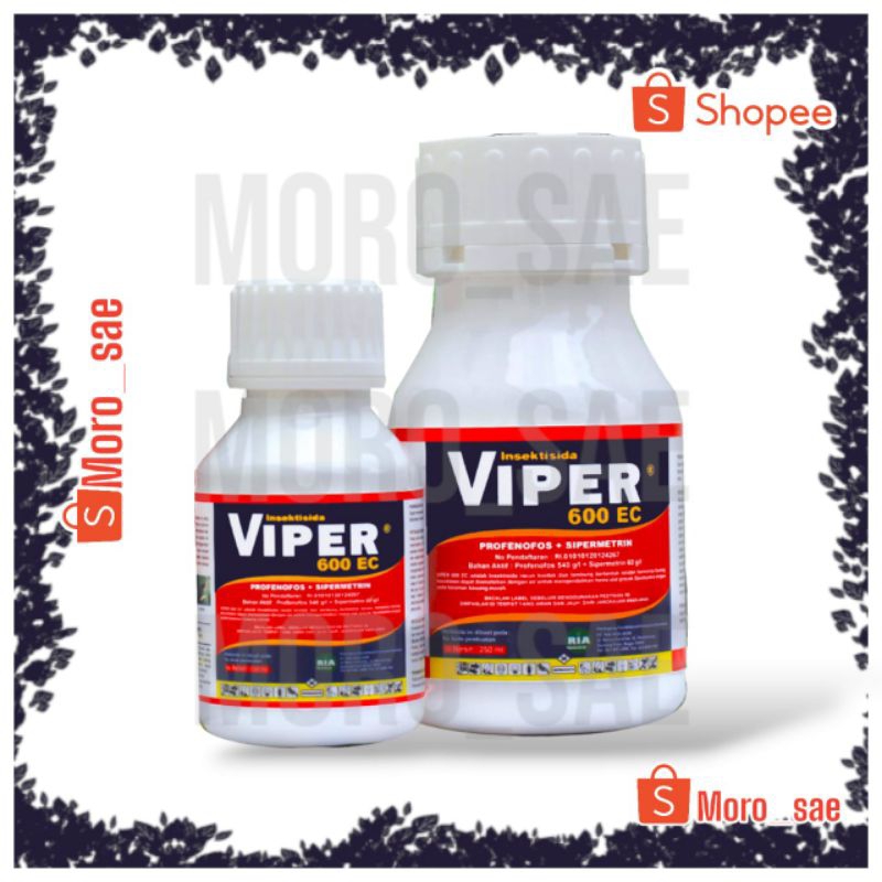 Jual INSEKTISIDA VIPER 600 EC Bahan aktif PROFENOFOS + SIPERMETRIN 200 ...