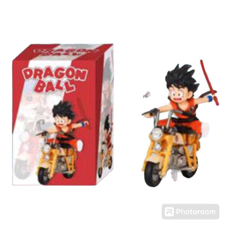 Jual action figure dragon ball son goku kids naik motor/motorcycle BOX ...