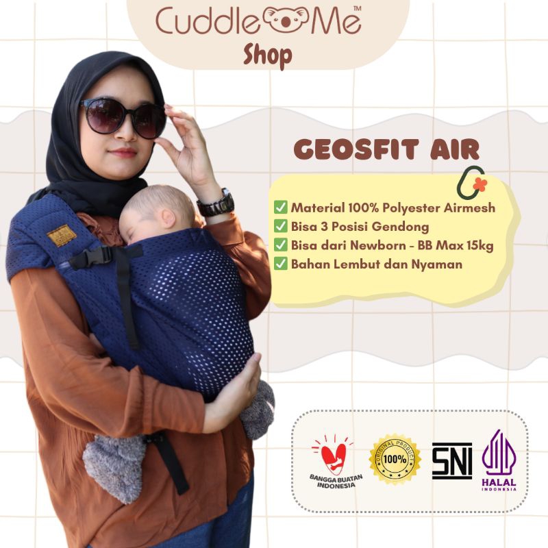 Jual Cuddleme Geosfit Air Gendongan Cuddle Me Bayi Baru Lahir Geos Fit ...