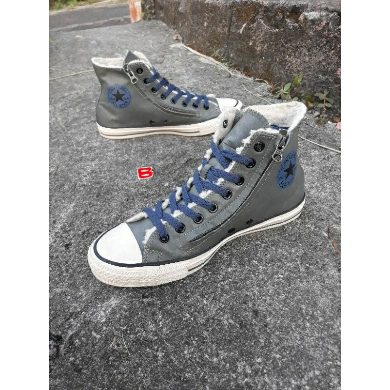 Jual converse doubLe zip grey | Shopee Indonesia