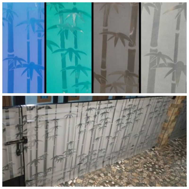 Jual Fiber Pagar Penutup Pelapis Motif Bambu Tebal 0.6 mm Eceran Per ...