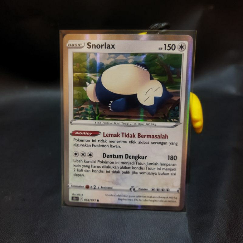 Jual Pokemon TCG Indonesia Snorlax foil holo s10a 058/071 R original | Shopee Indonesia