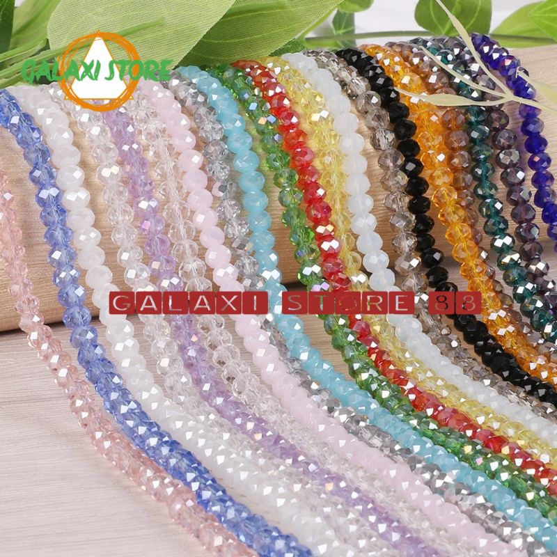 Jual Manik Manik Kristal Ceko Bening Uk. 04/06/08mm | Shopee Indonesia