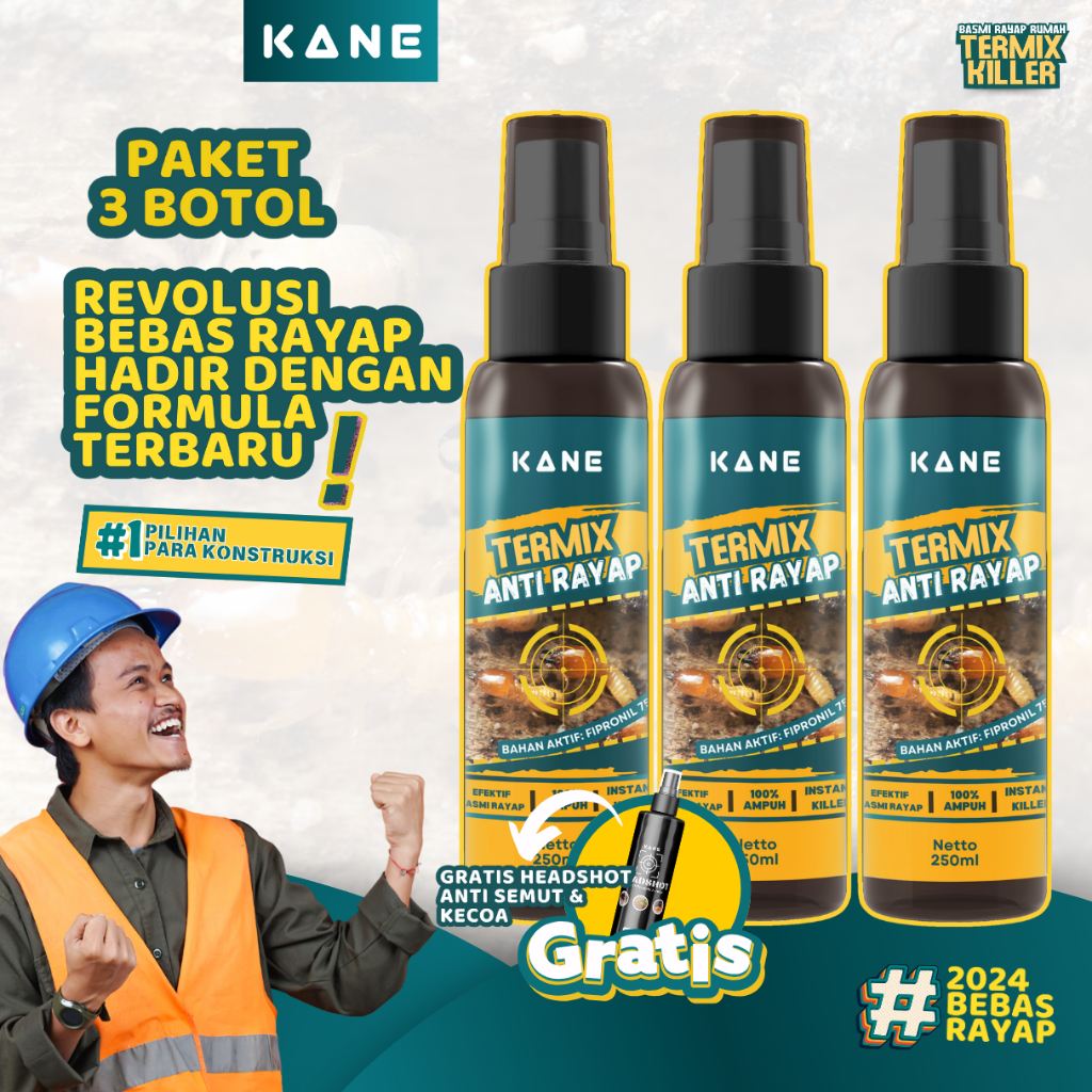 Jual Racun Rayap Semprot Untuk Kayu Pembasmi Rayap 250ml Anti Rayap ...