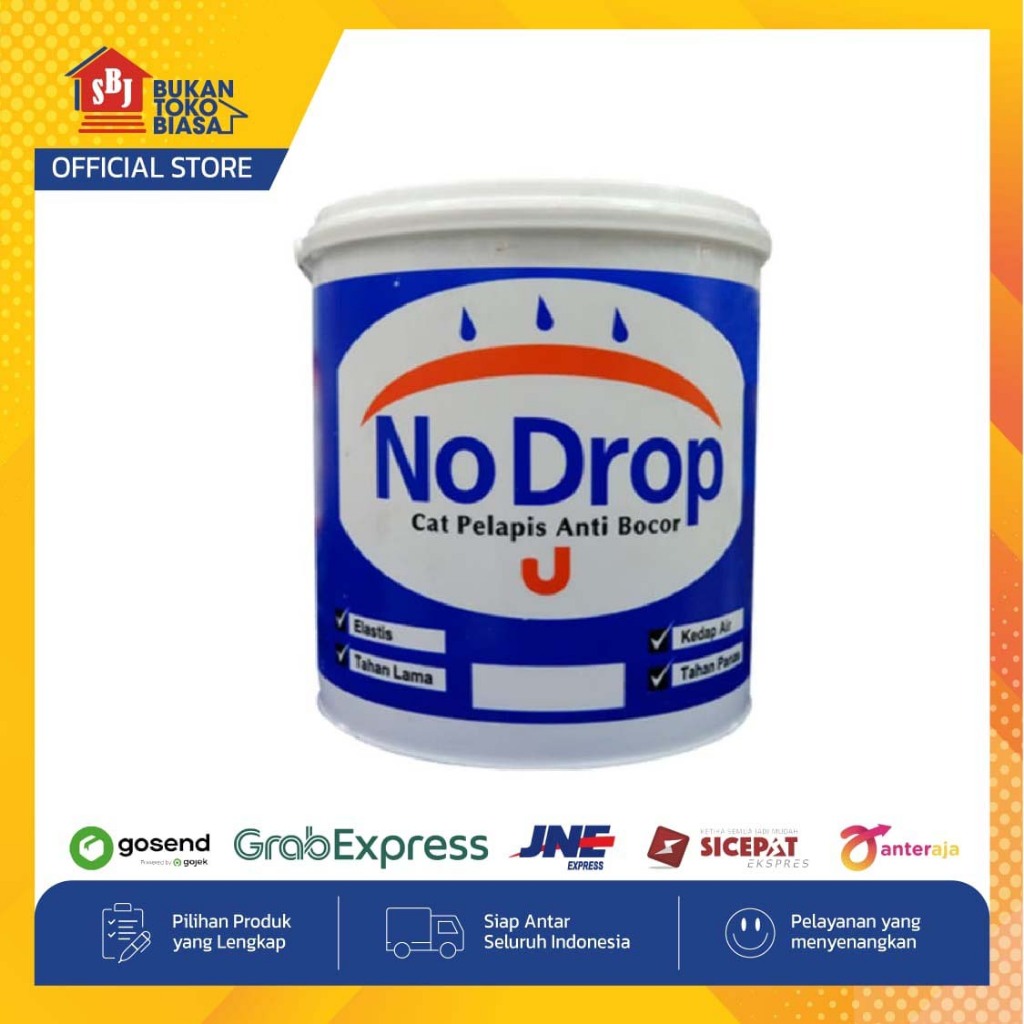 Jual Cat Tembok No Drop Waterproof (1kg) / Pelapis Anti Bocor No Drop 1 Kg | Shopee Indonesia